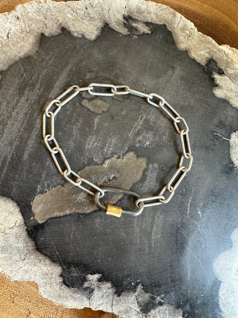 Matte Silver Chain Bracelet | Jill Duzan Jewelry